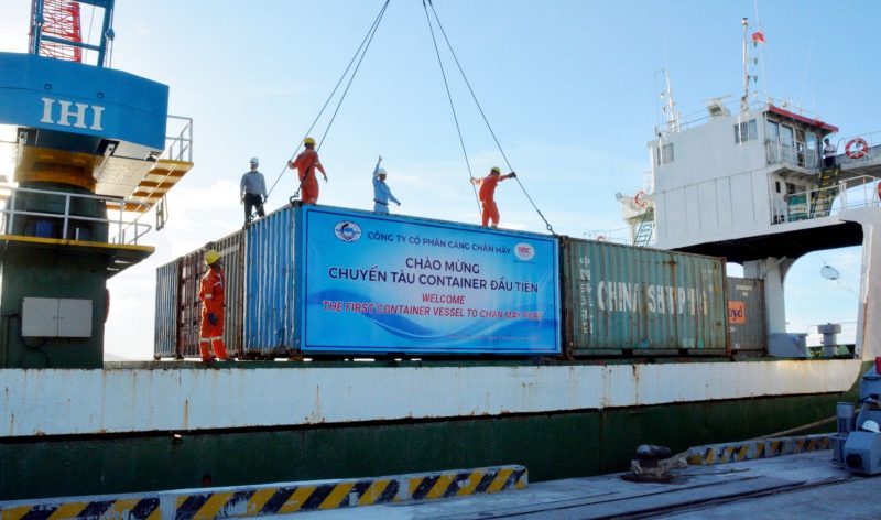 Cảng Chân Mây Đón Chuyến Tàu Container Tuyến Quốc Tế Đầu Tiên ...